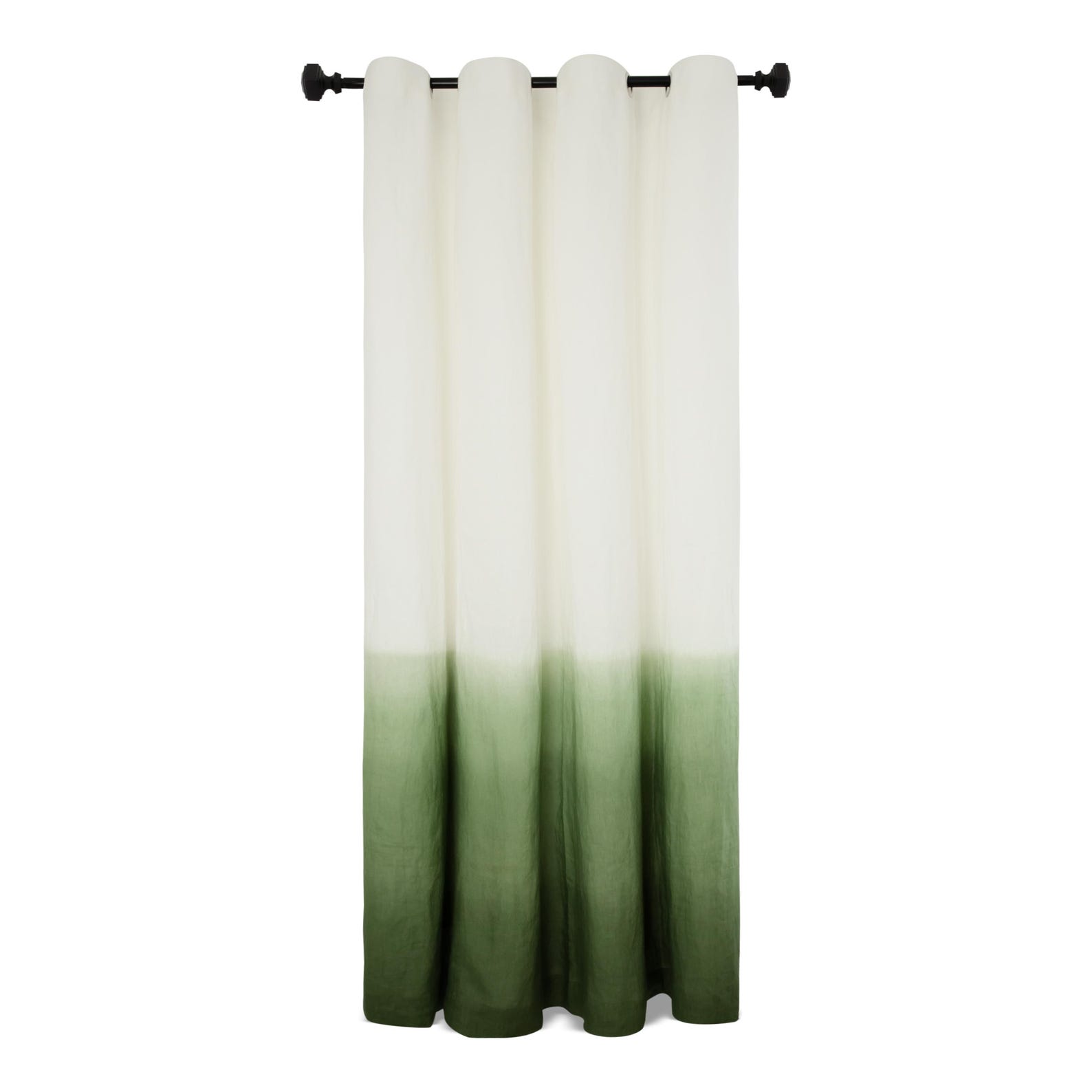 Olive Green Ombre Linen Curtain, Handmade Linen Curtain, Custom Made ...