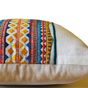 Aztec Pillow Cover, Aztec Throw Pillow, Mexican Throw Pillows, Blue and ...