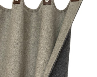 Velvet Curtain With Wool Felt Backing, Velvet Thermal Drapes, 99% Light ...