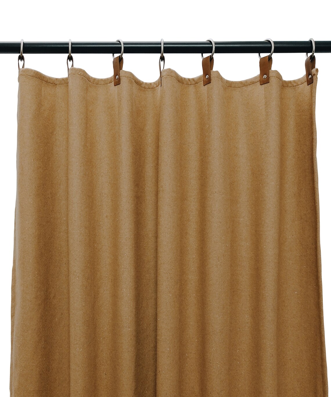Wool Felt Curtains Beige Tan Felt Curtain Panel Custom Window | Etsy