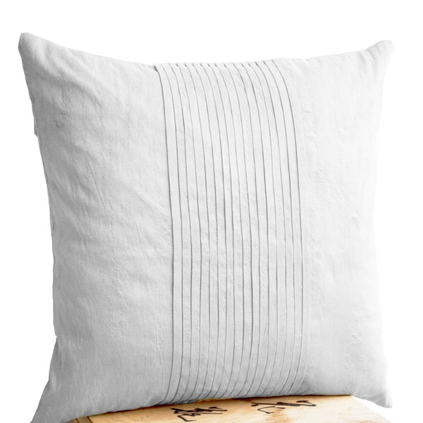 White Textured Pillow - Etsy