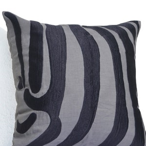 Embroidered Zebra Throw Pillow Cover - Etsy