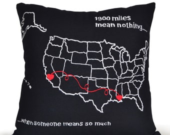 Us Map Pillow - Etsy