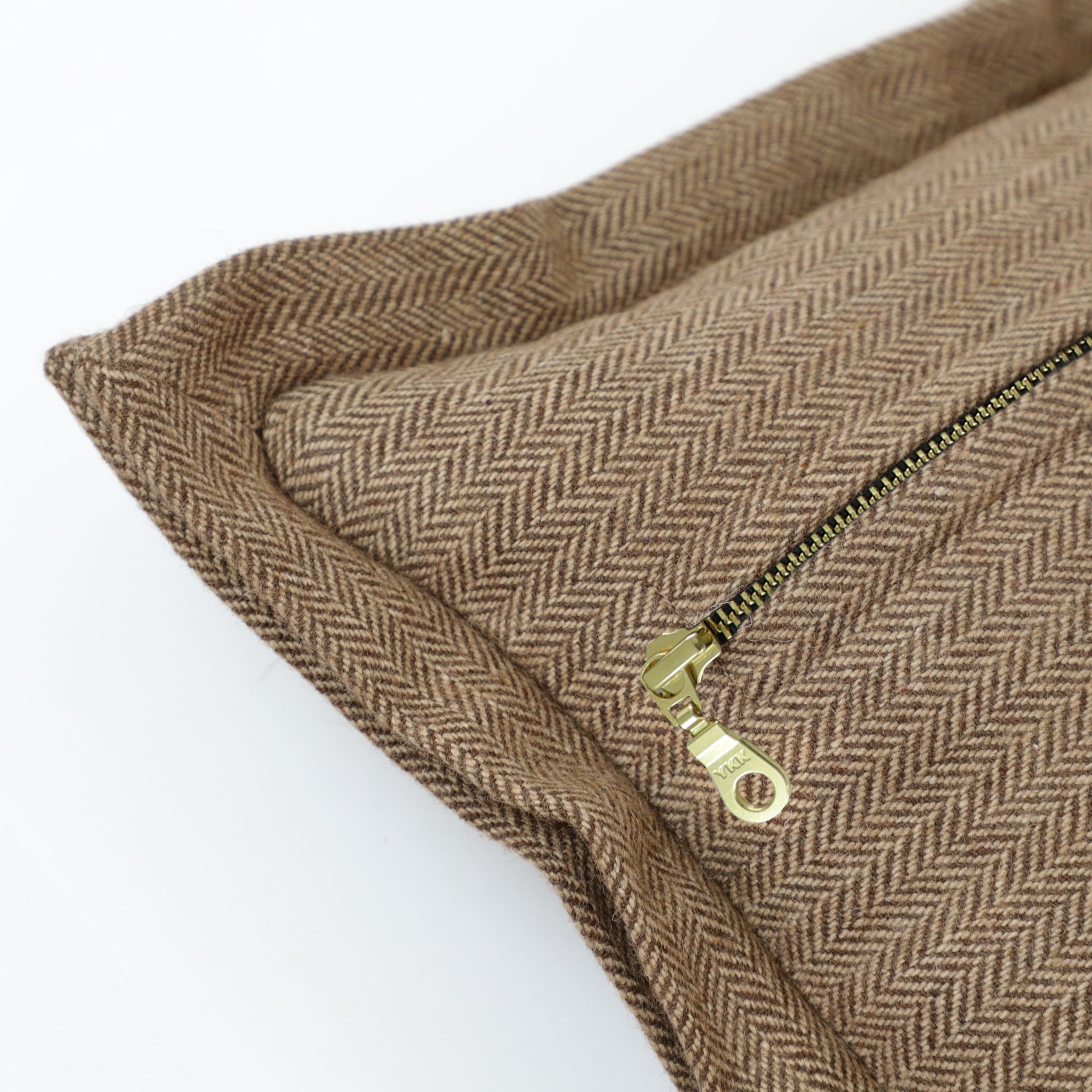 Double Flange Wool Pillow Cover, Split Flange Pillow Case, Square ...