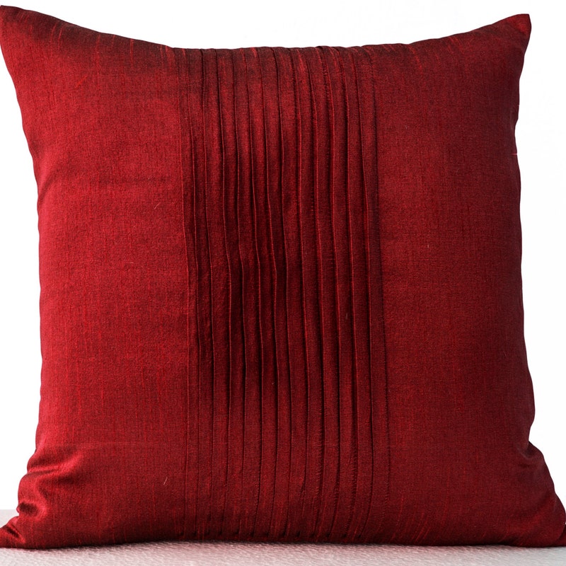 Red Throw Pillow - Etsy