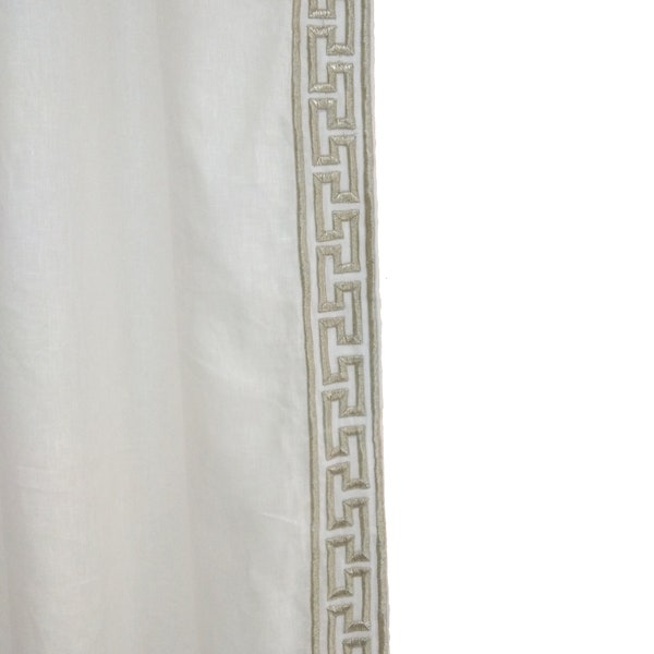 Greek Key Curtains - Etsy