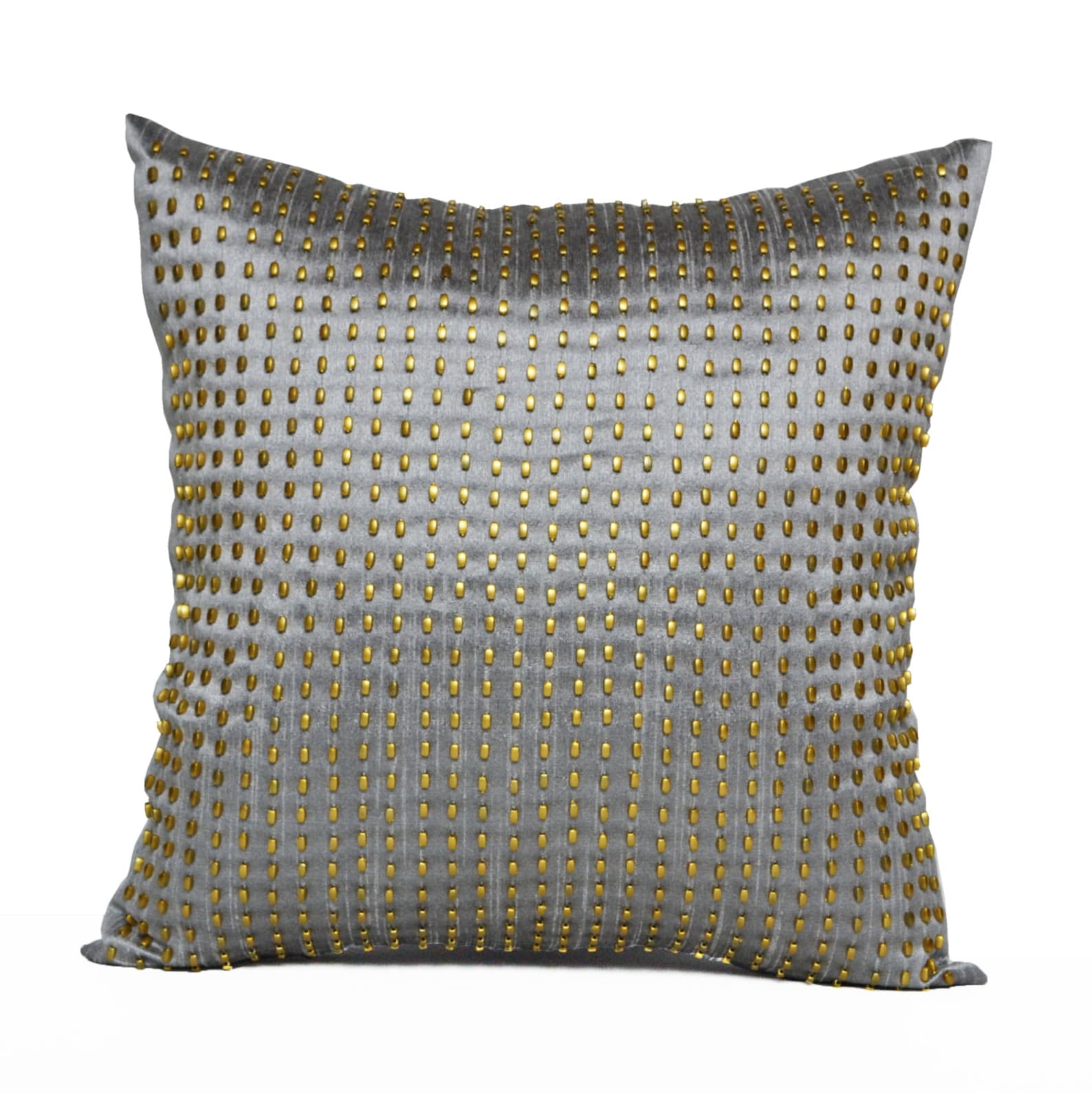 Grey And Gold Accent Pillows