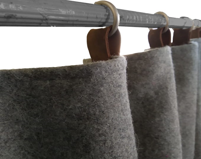 Velvet Curtain With Wool Felt Backing, Velvet Thermal Drapes, 99% Light ...