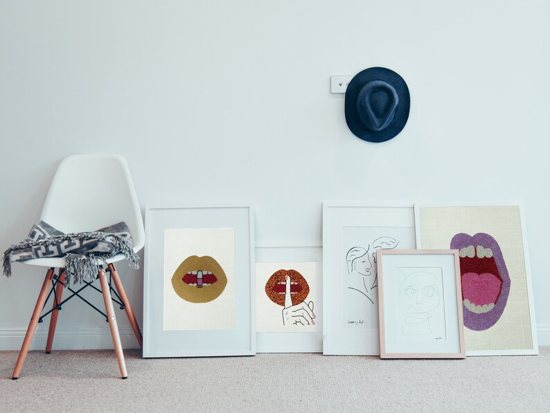 Beaded Wall Art Decor Pop Art Wall Decor Shout Out Wall Art - Etsy