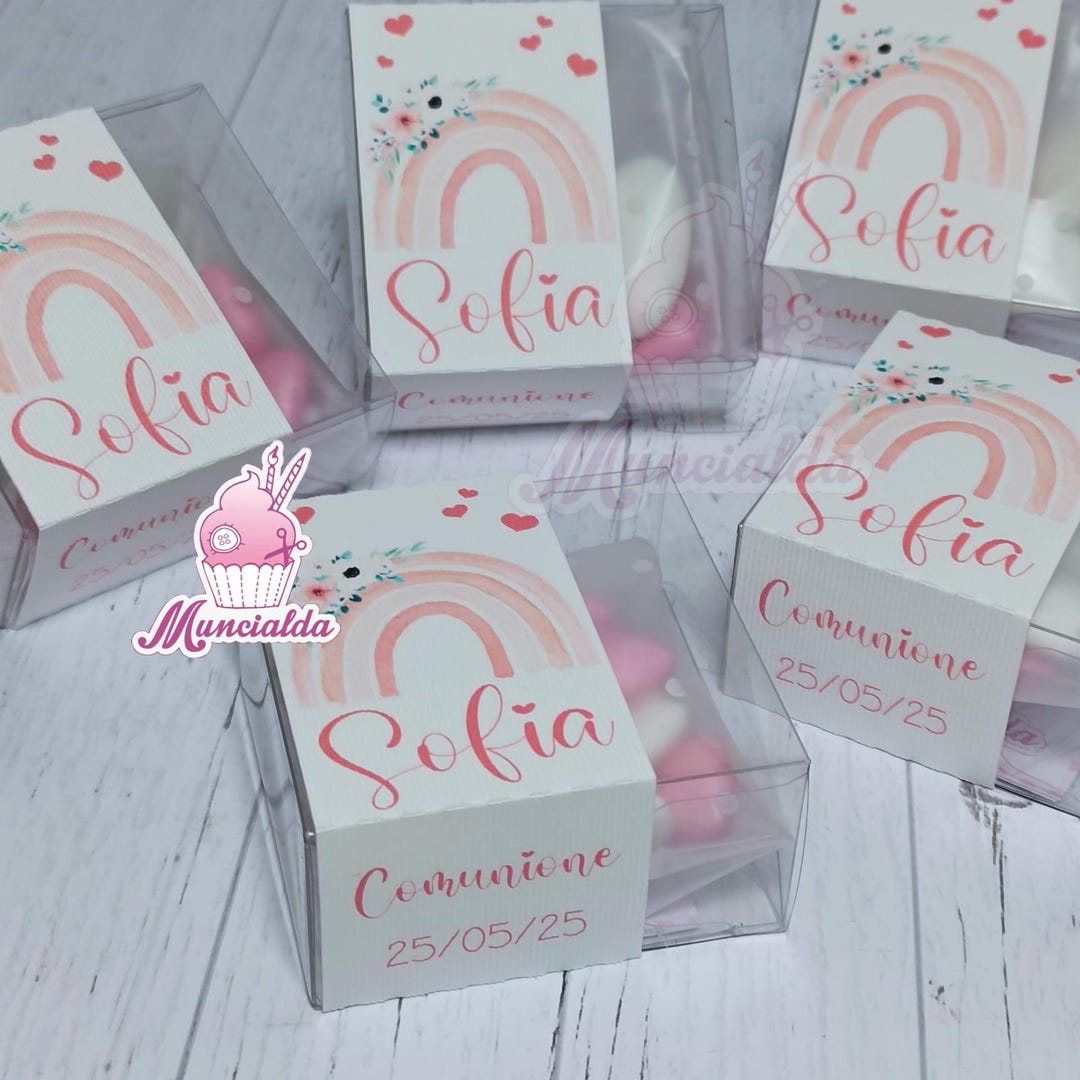 Rainbow Favor Boxes, Communion Favor Boxes, Confirmation Favor Boxes ...