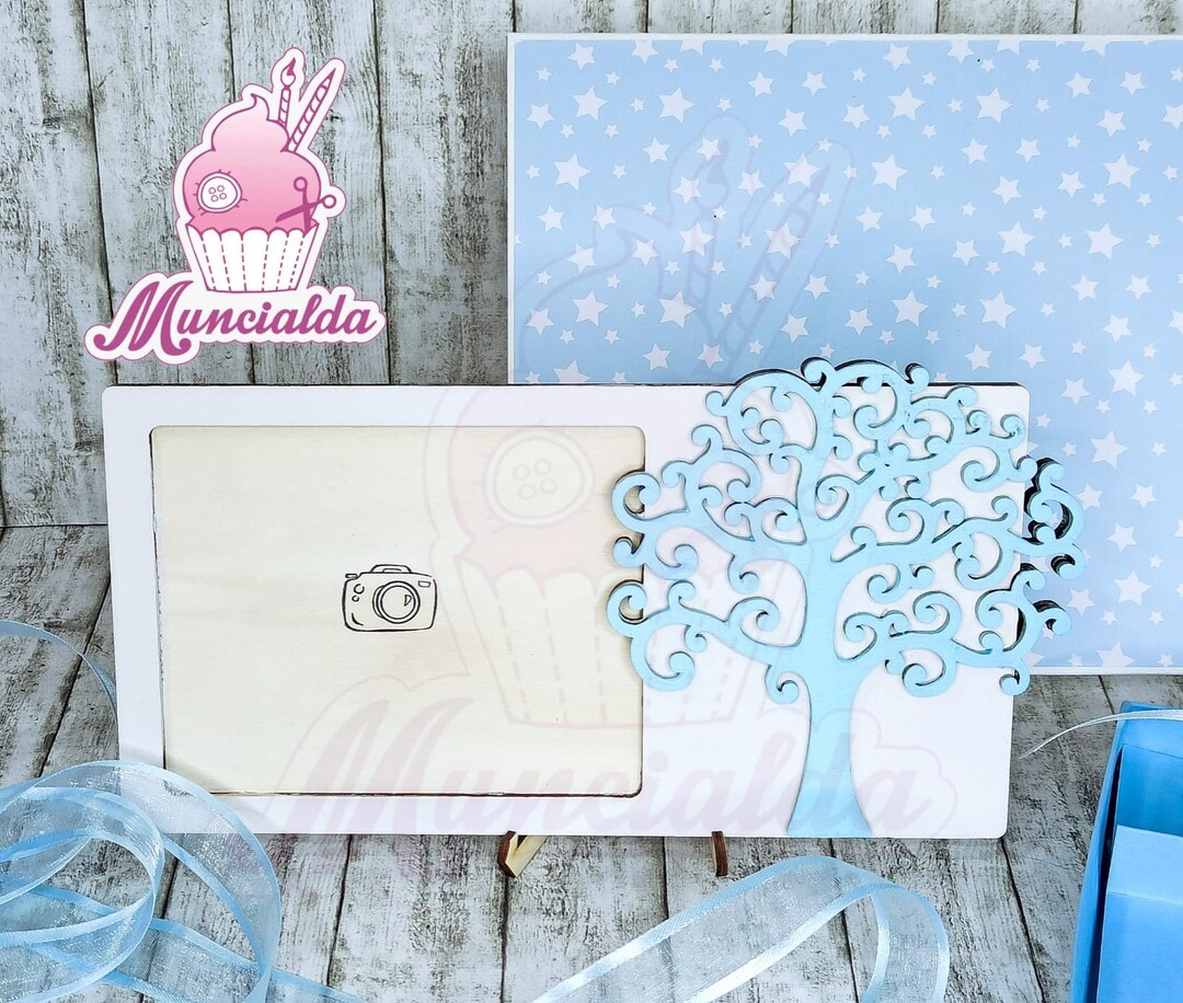 Tree of Life Wooden Frame, Tree of Life Baptism Favor, Wooden Frame ...