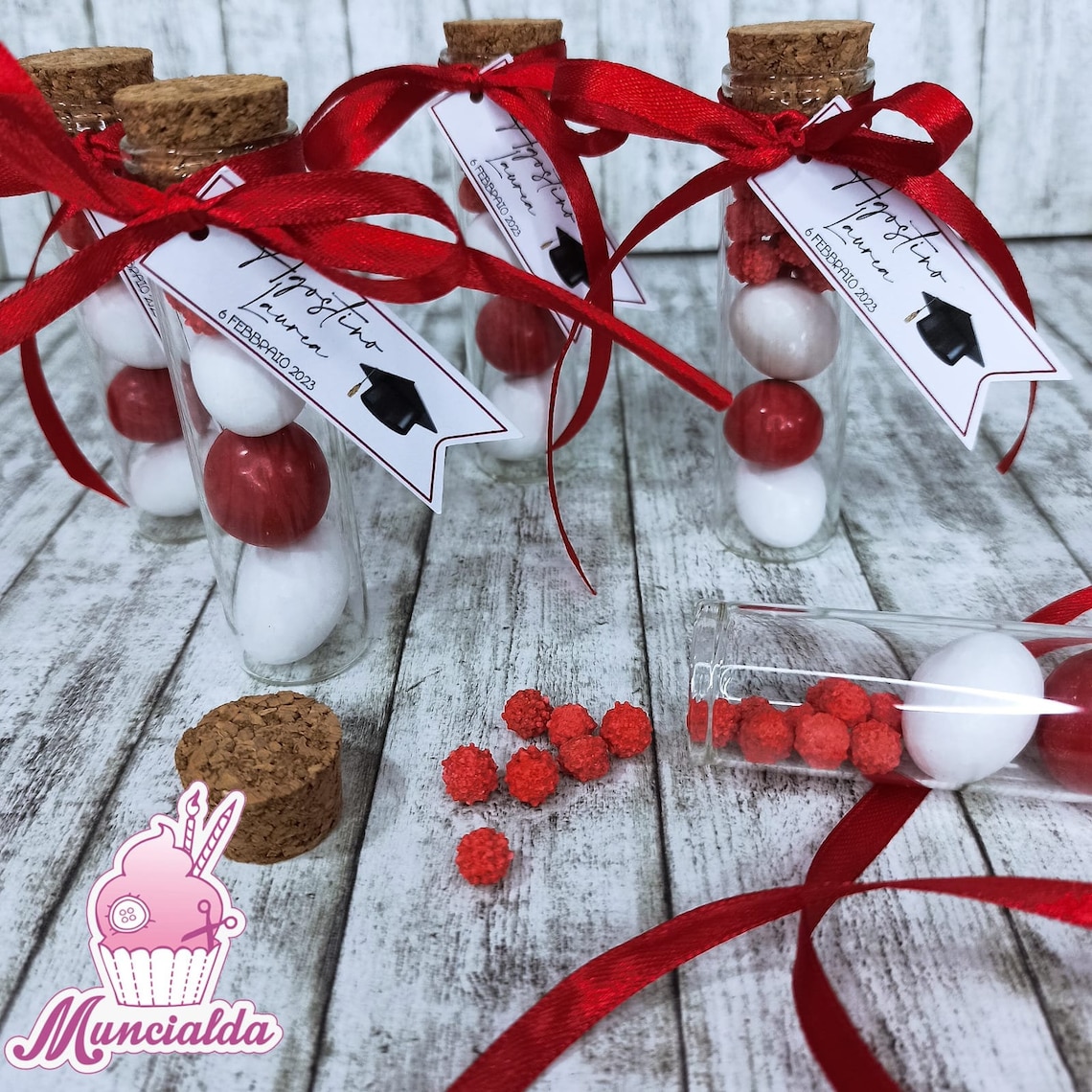 Graduation Tube Favors Tube Favors Candy Glass Jar - Etsy