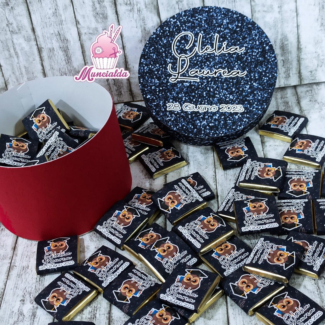 Personalized Chocolate Box, Graduation Chocolates, Graduation Owl ...