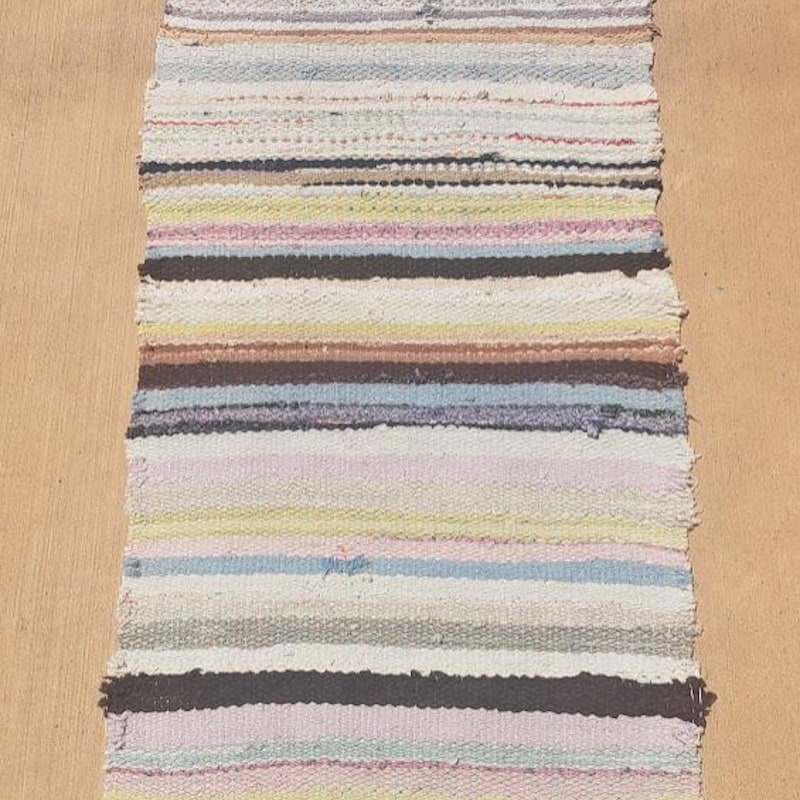 Rag Rug Runner - Etsy