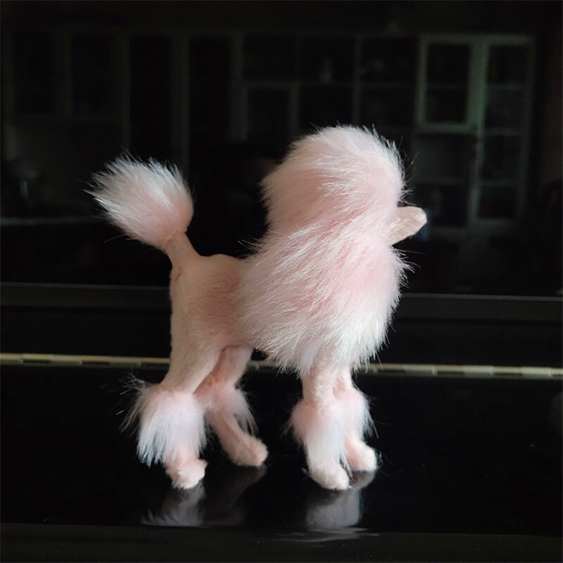 Plush Miniature Poodle 4'' for Fashion Doll, Dollhouse Pet, Poodle ...