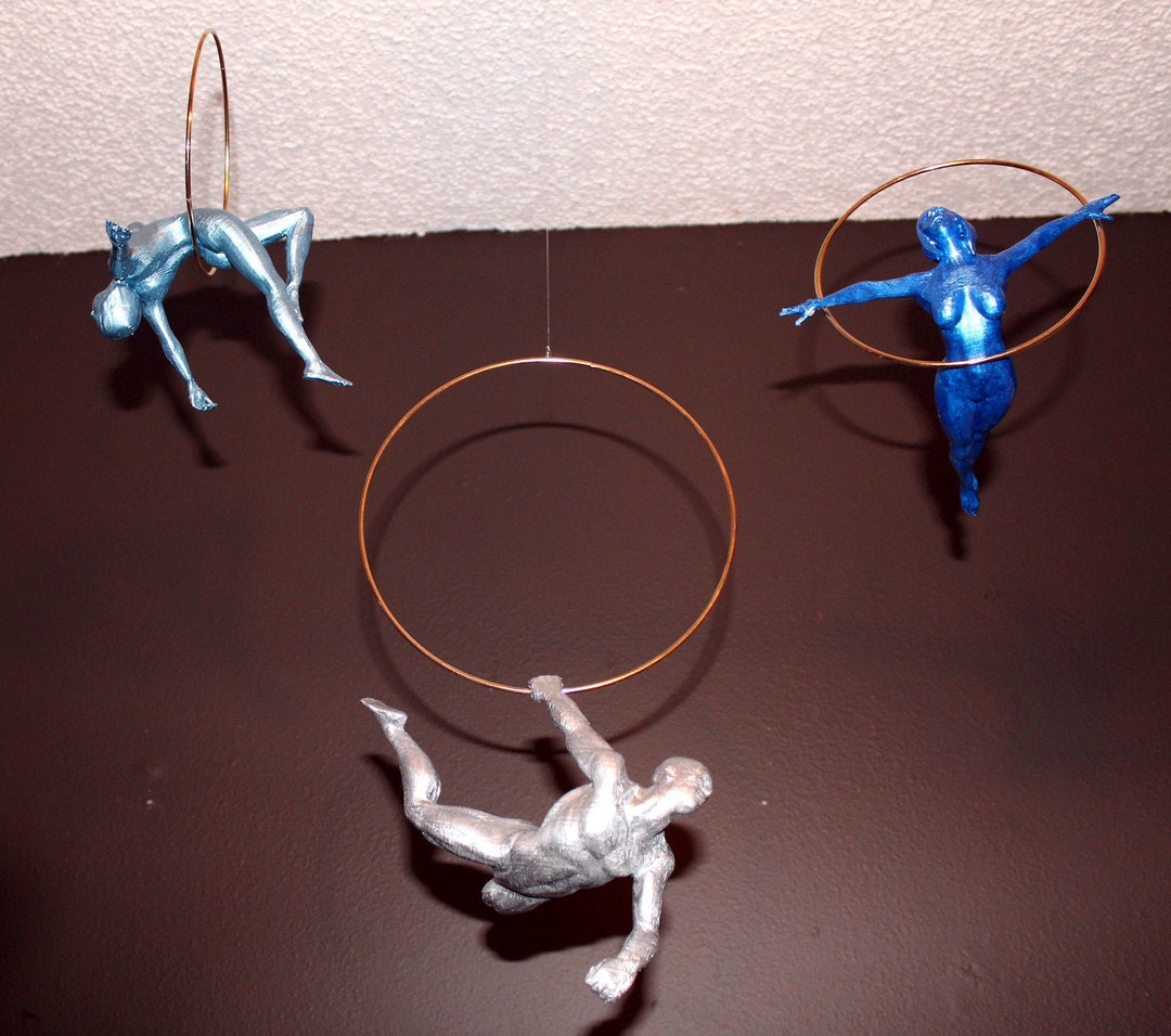 Ceiling Decoration Aerial Acrobats Ring Sculptures Gymnast Art - Etsy