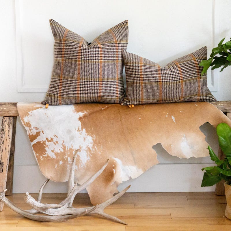 Plaid Wool Throw - Etsy