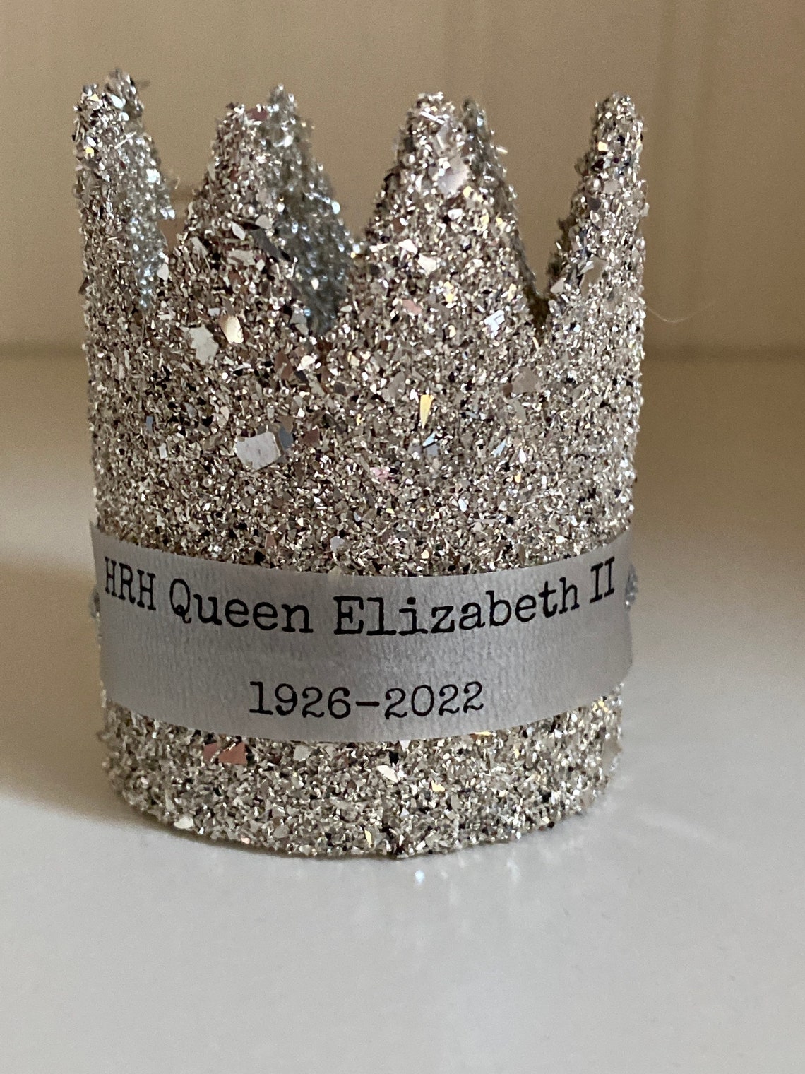 Silver German Glass Glitter Mini Crown HRH Queen Elizabeth - Etsy