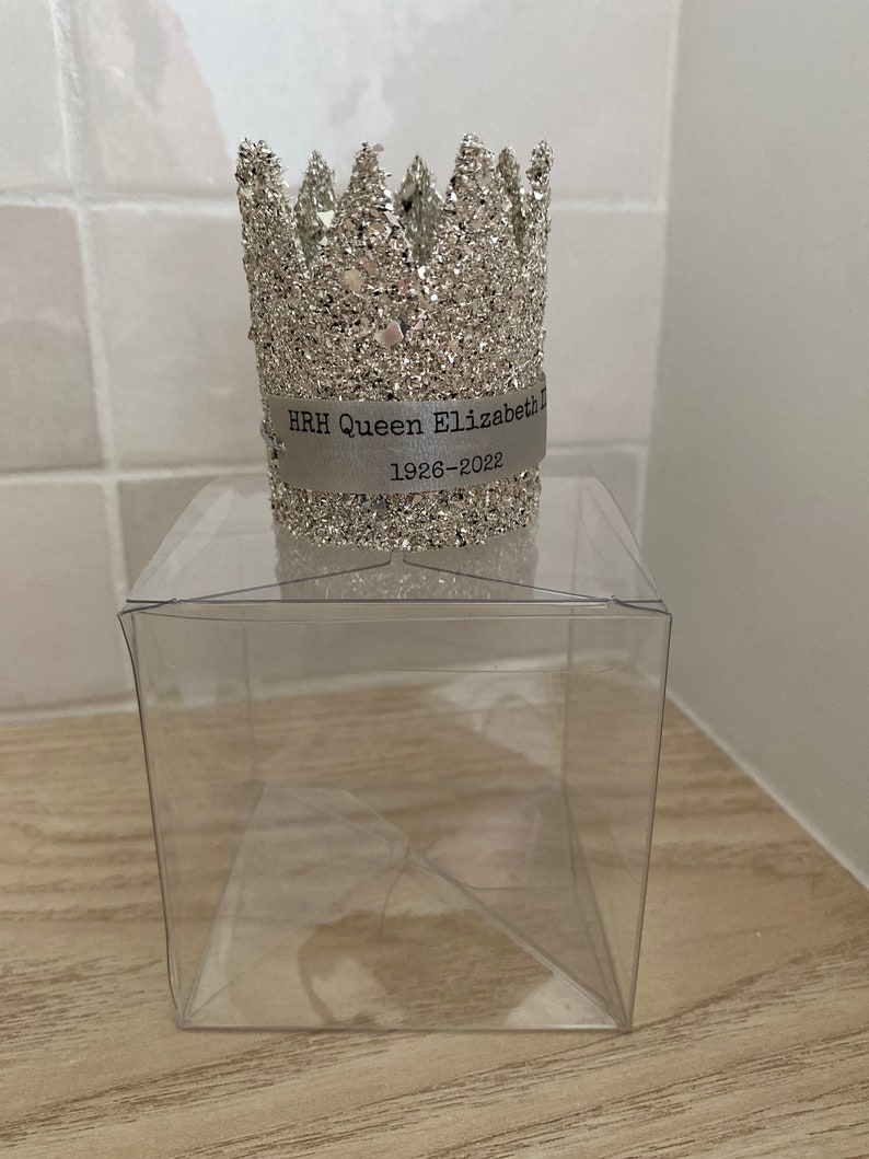 Silver German Glass Glitter Mini Crown HRH Queen Elizabeth - Etsy