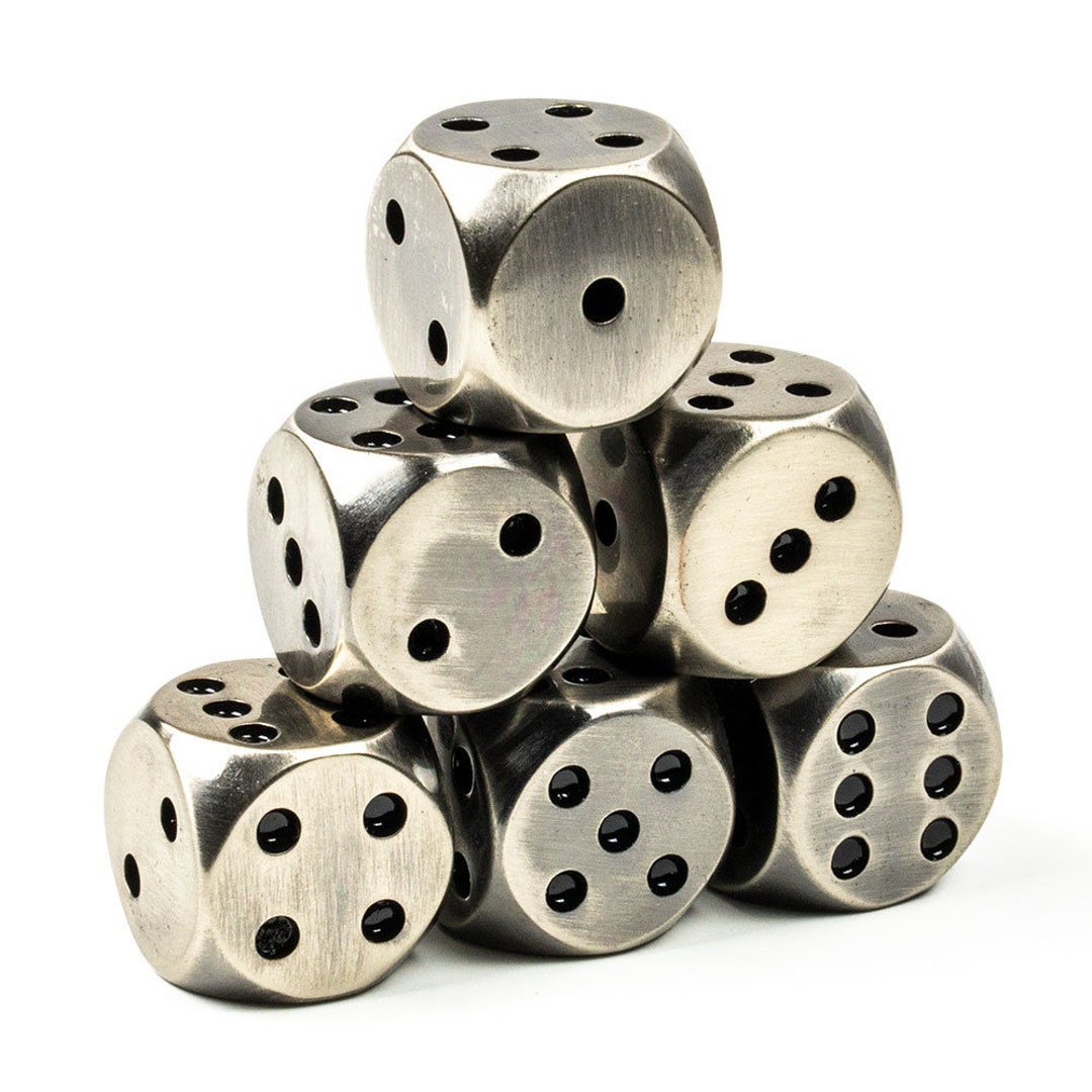 Rounded Gen2 Heavy Metal Six Sided 16mm D6 Dice 6 Pack - Etsy Portugal