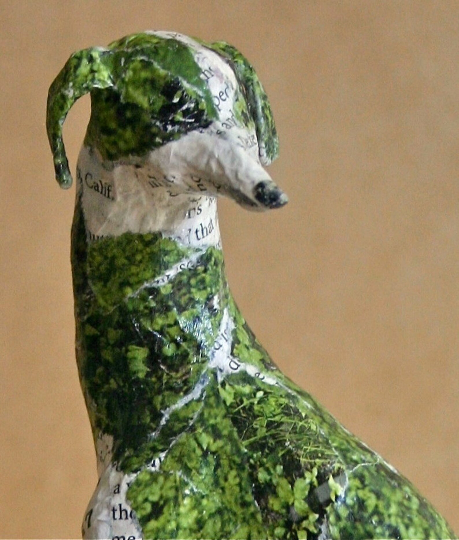 Hound, Unique Whimsical Paper Mache Dog Sculpture - Custom Pieces ...