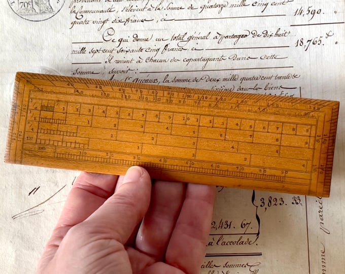 Vintage Boxwood Gauge/ruler/rule - Draughtsman's Rule/drafting Rule ...