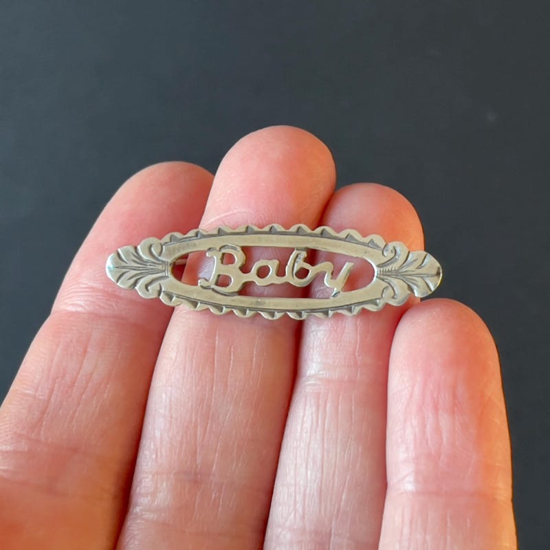 Antique Doll Brooch - Etsy