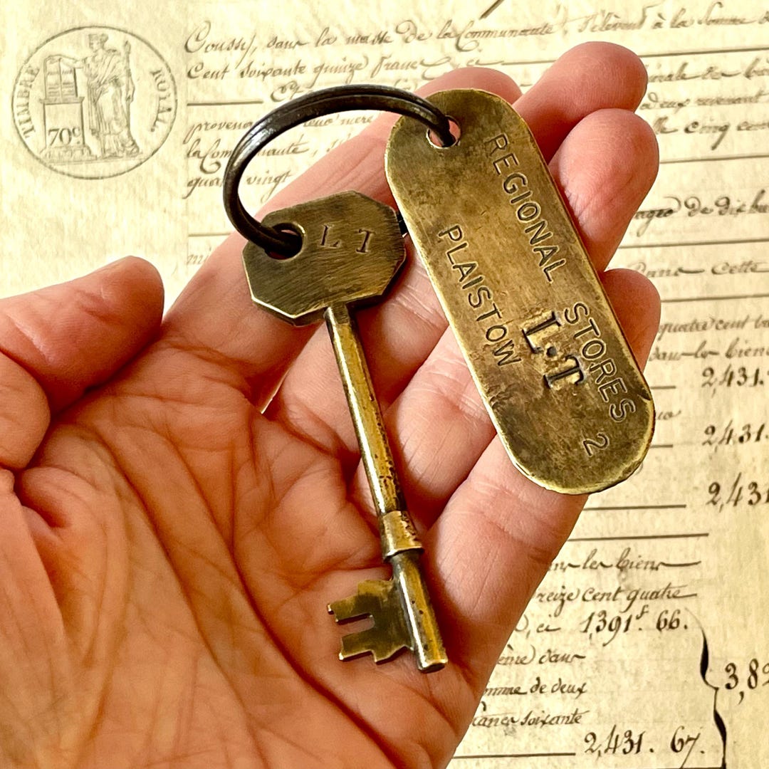 Vintage British Railway Key & Tag - 'london Transport' - Circa Mid 20th ...