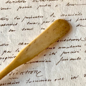 Antique Bone Spoon Hand-carved Bovine Bone Medicine Spoon/condiment ...
