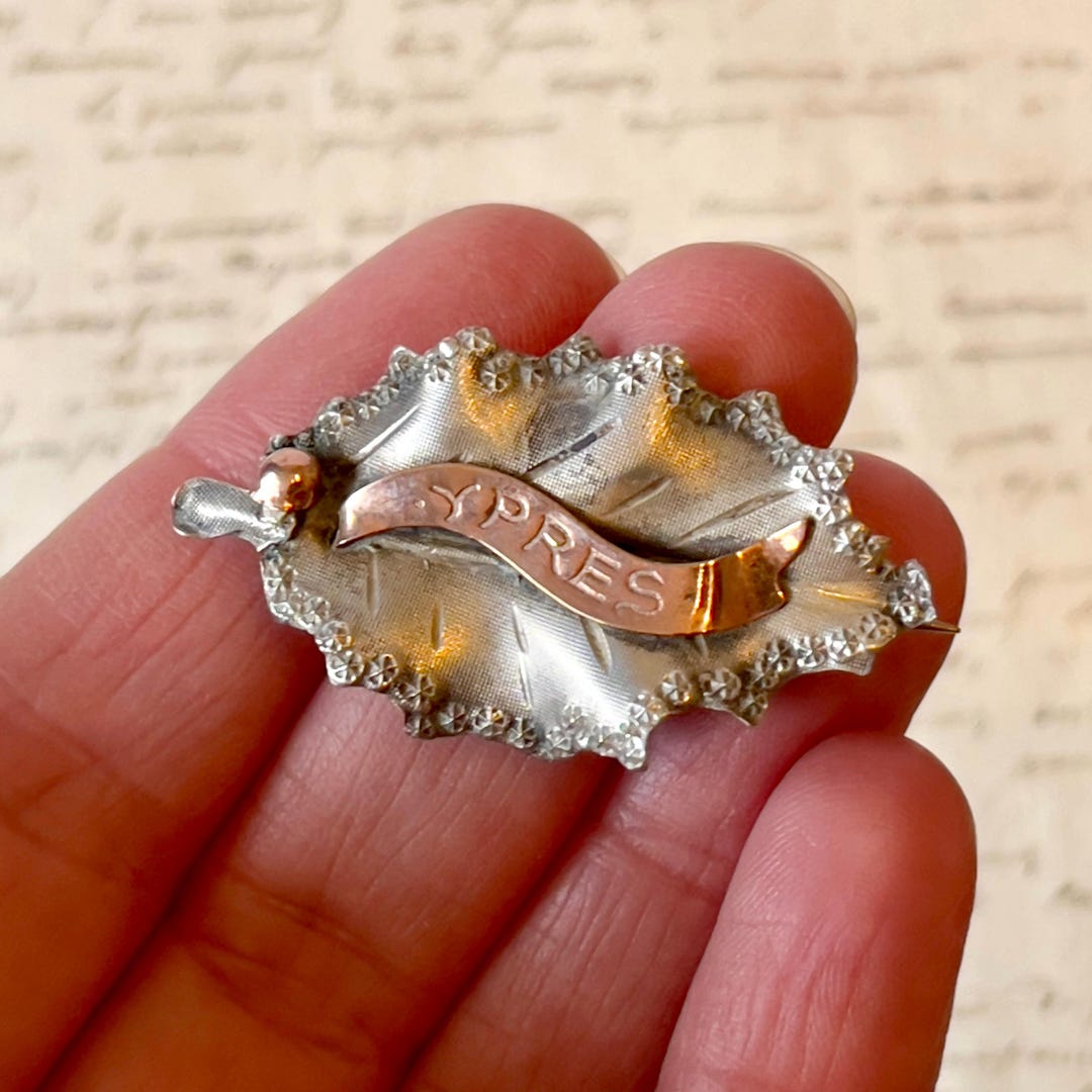 Vintage WWI Sweetheart Brooch/pin - Ypres - French - World War One ...