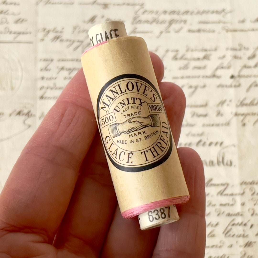 Vintage Pink Sewing Thread Bobbin in Original Wrapper - 'manlove's ...