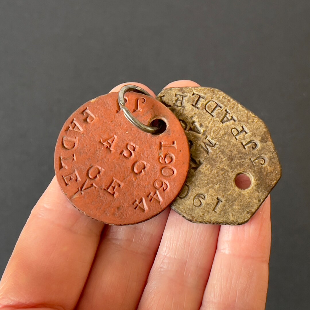 Vintage Dog Tags WWI/WWII British Army Dog Tags Military Dog Tags ...