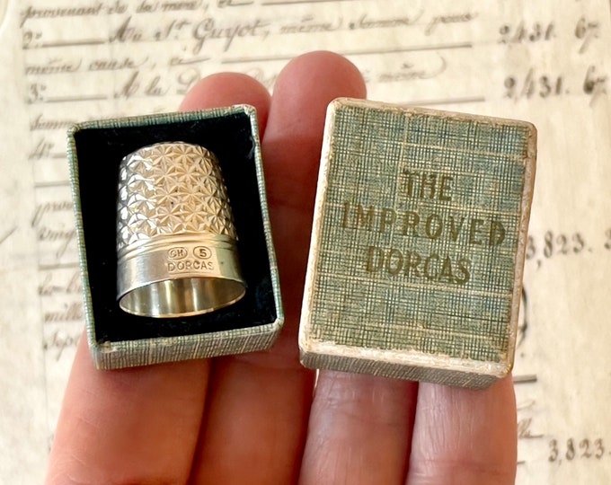 Antique/vintage Charles Horner Dorcas Size 5 Thimble in Original Box ...