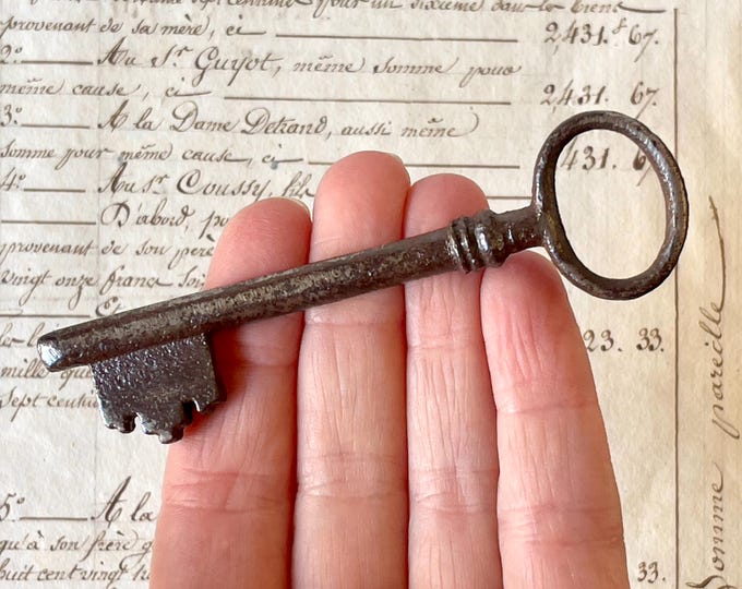 Antique/vintage Key/skeleton Key - Iron/steel Key - Victorian/edwardian ...
