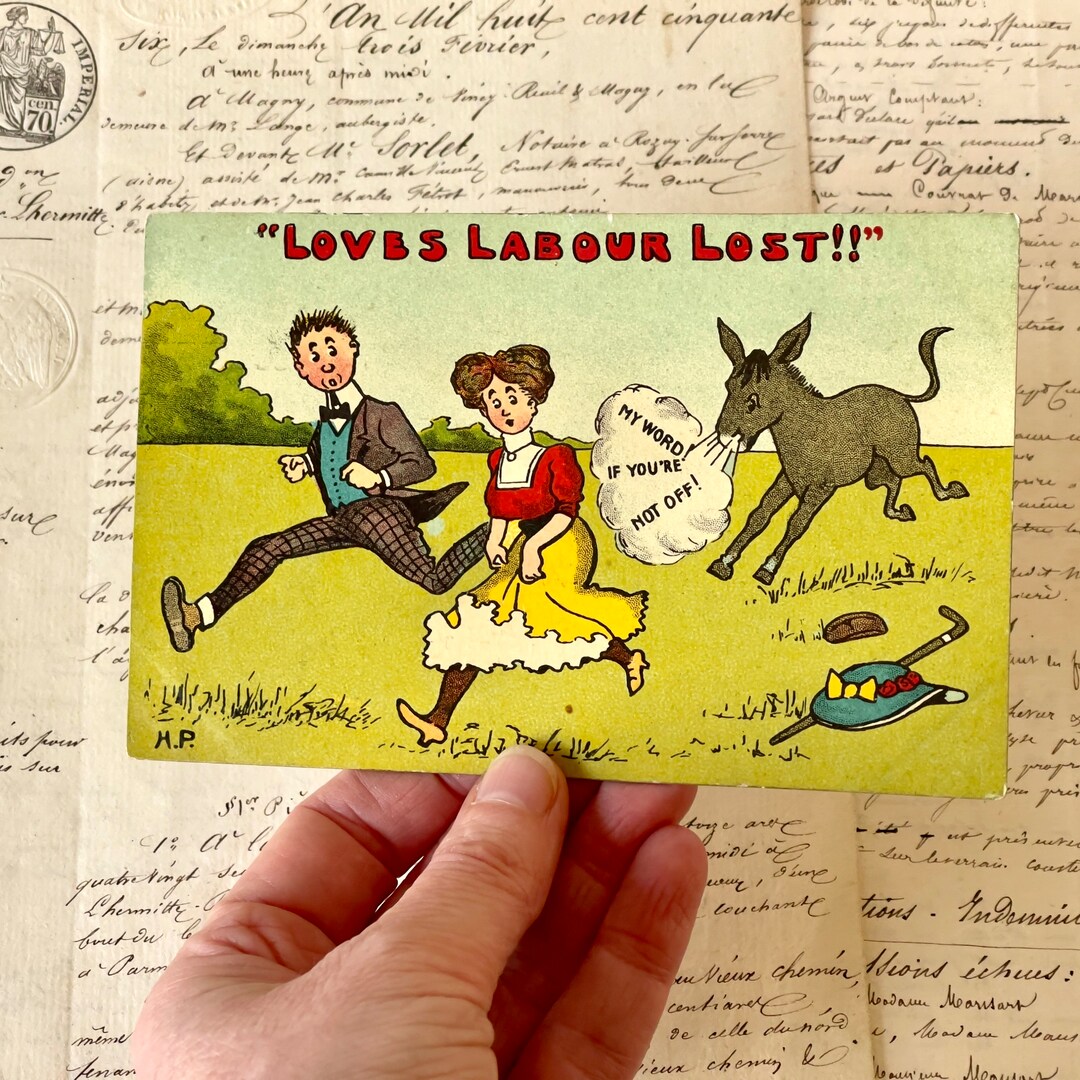 Vintage Edwardian Humorous Postcard Vintage Ephemera 1910's Postcard ...