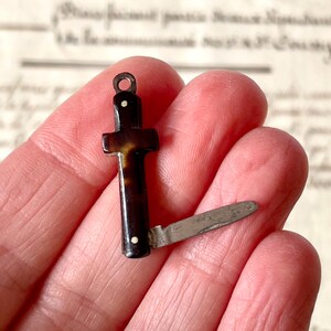 Antique Miniature Novelty Cross Penknife/pocket Knife/fob Knife ...