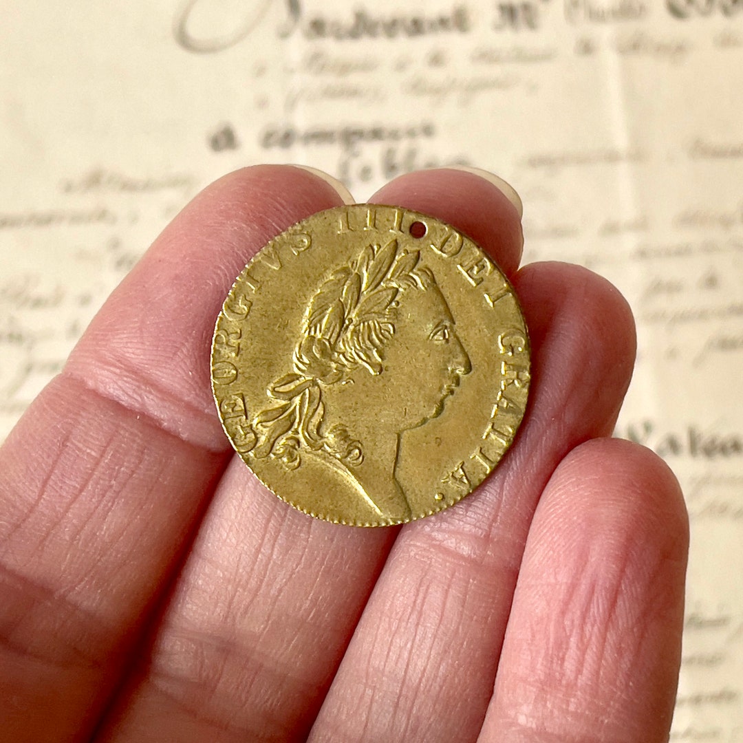 Antique 1768 'spade Guinea' Token/gambling Token/jeton - Watch Fob ...