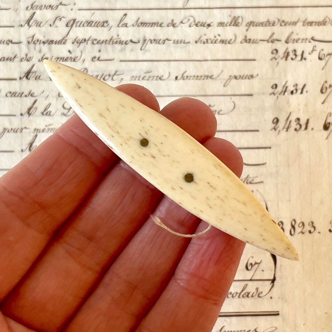 Antique Bone Tatting Shuttle/thread Bobbin/spool/reel/winder Victorian ...