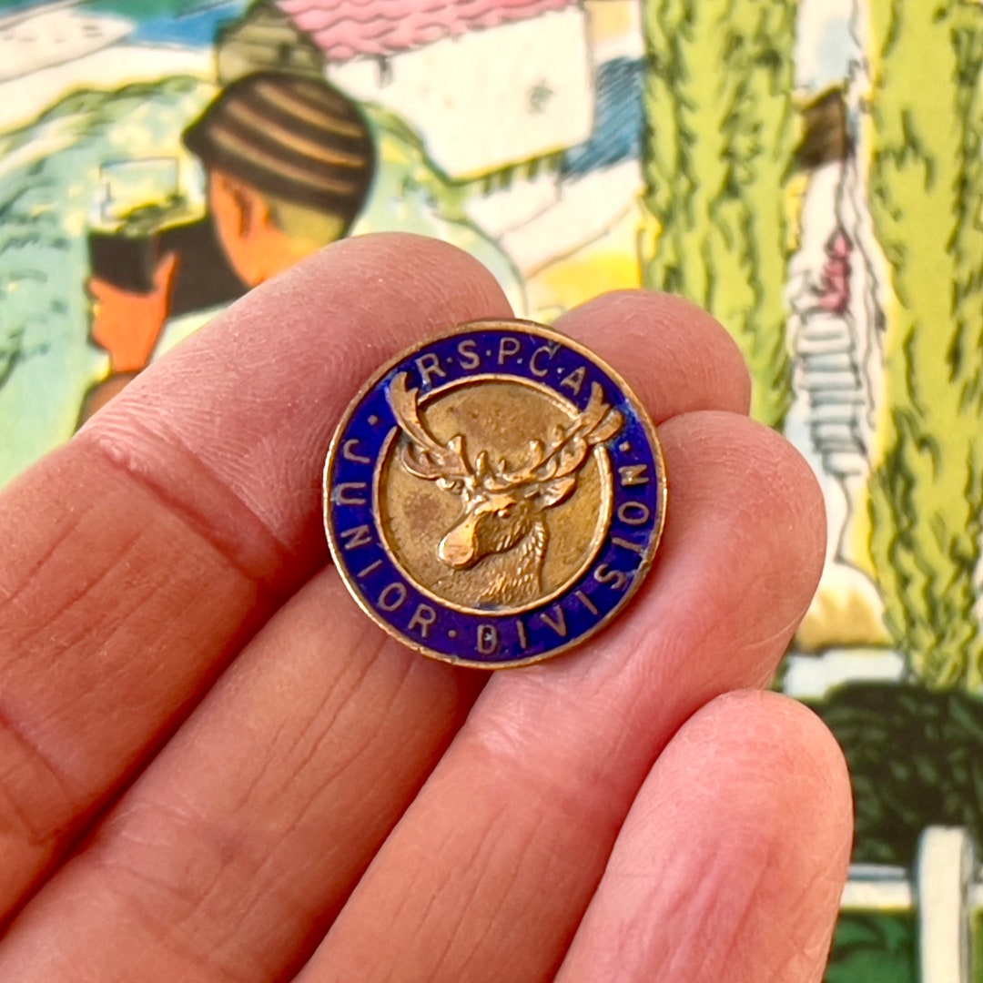 Vintage RSPCA Junior Division Buttonhole Badge/lapel Badge/lapel Stud ...