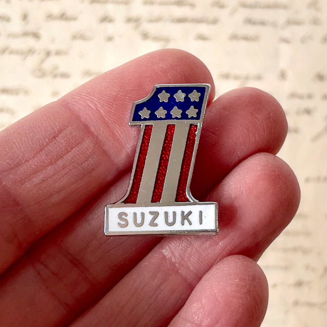 Vintage Suzuki Enamel Badge/pin/pinback Automotive/motocycle ...