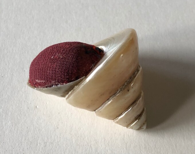 Antique Victorian Sea Shell Pincushion/pin Cushion/sewing Notion 1800's ...