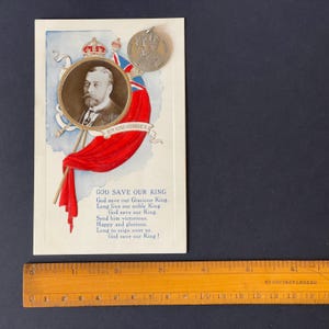 Vintage King George V & Queen Mary Silver Jubilee Medal/medallion + Postcard- Circa 1930's. - Etsy