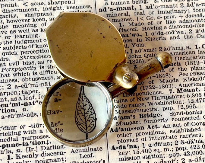 Antique/vintage Folding Magnifying Glass - Pendant/fob Magnifier ...