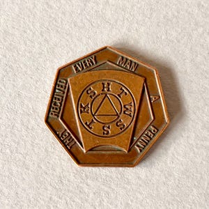 Vintage Masonic/freemasons Coin/token 'lodge St David No.78' 'they ...