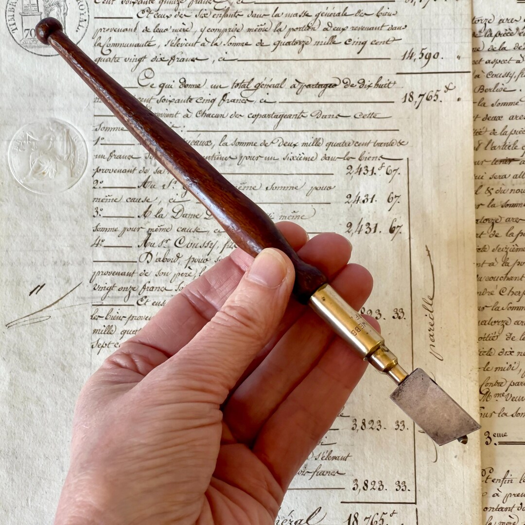 Antique/vintage Glass Cutter/cutting Tool - Diamond Tip - 'biddle ...
