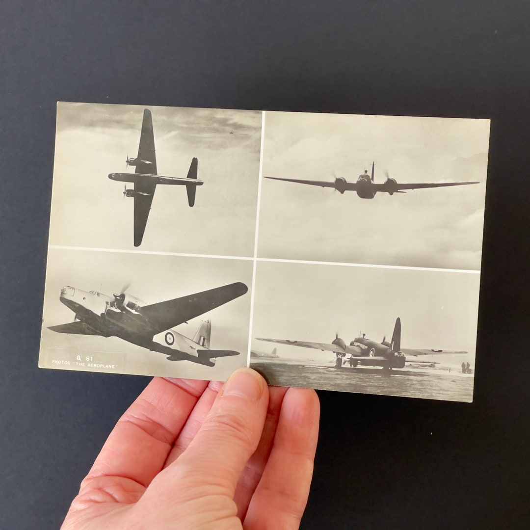 Vintage Genuine WWII Airplane/aeroplane Photographic Postcard - Circa ...