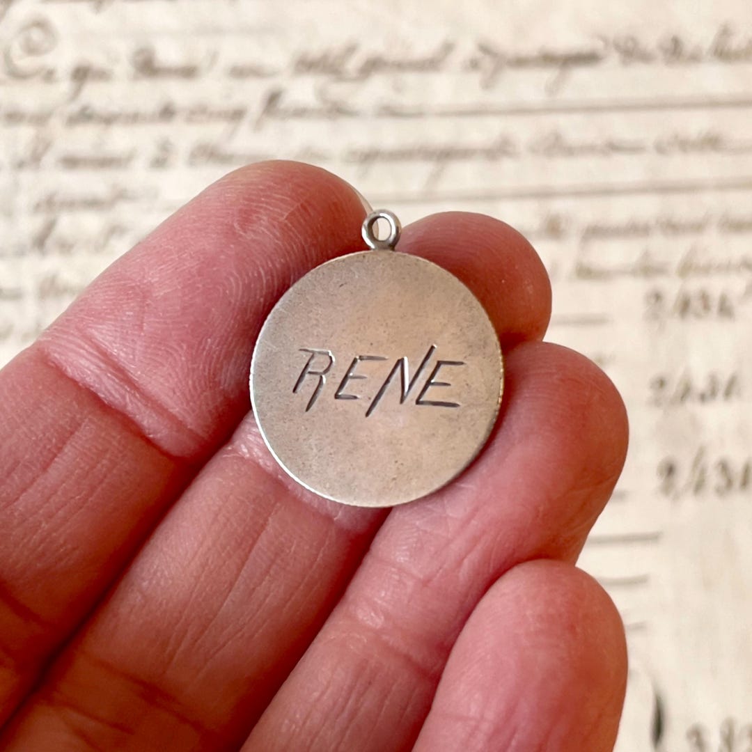 Antique Love Token Coin/engraved Silver US Coin - 'rene' - Sweetheart ...