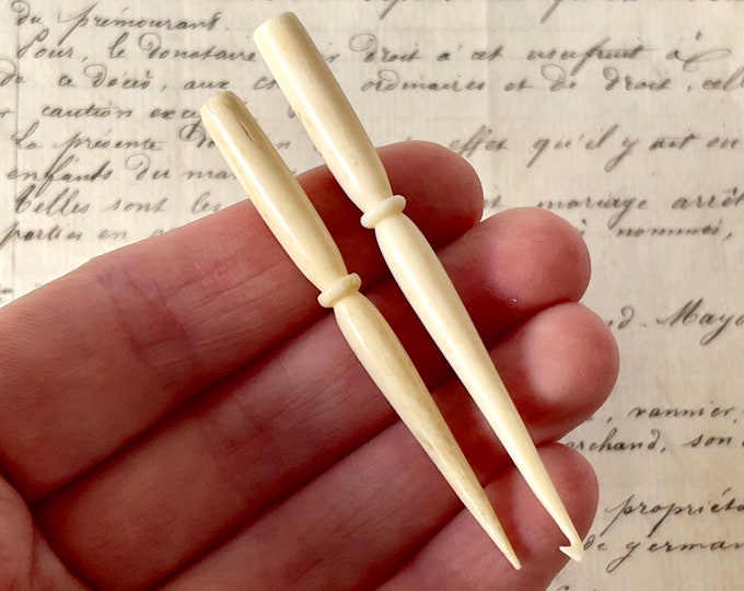 Antique/vintage Bone Bodkin/stiletto/crochet Hook/tatting Hook ...