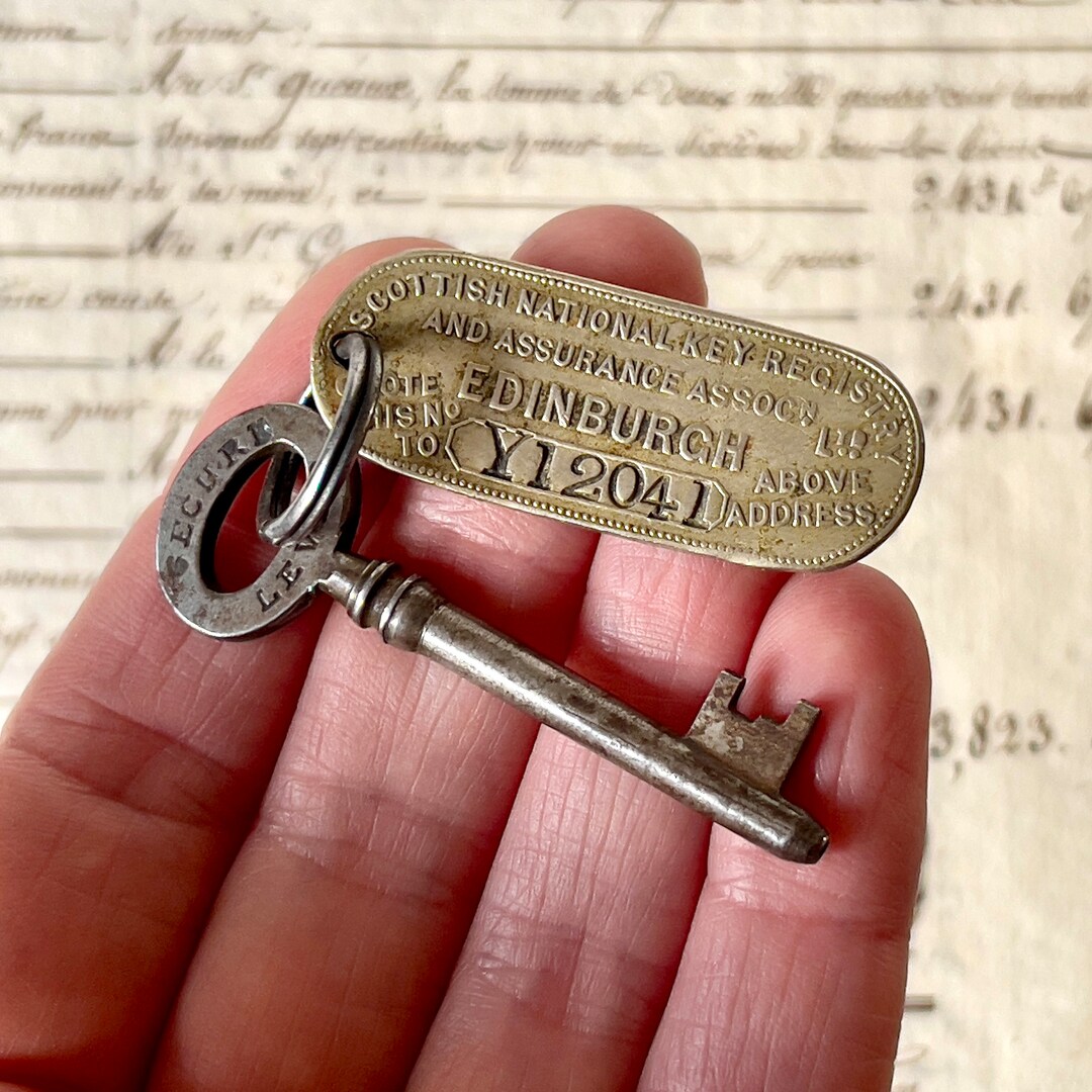 Vintage Key Fob/key Ring/identity Tag & Key Ephemera/destash. - Etsy