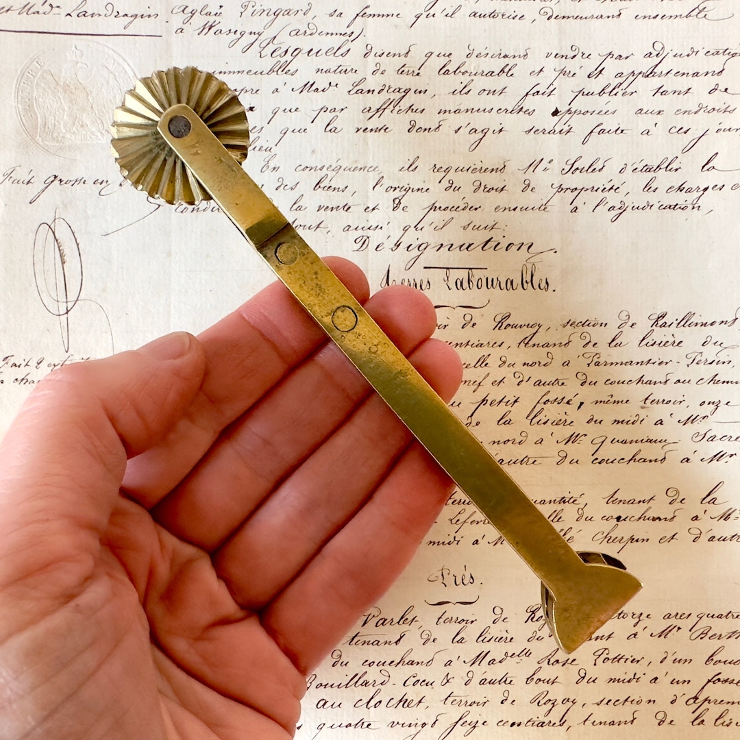 Antique/vintage Pastry Wheel/pastry Crimper - Solid Brass - Victorian ...